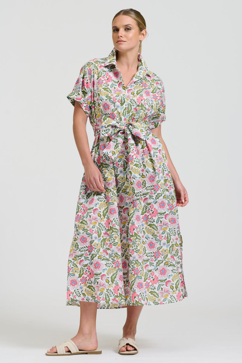 The Lucy Dress - Passion Flower White – shirty