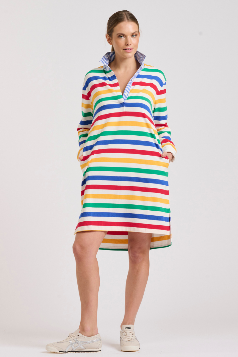 Rugby Summer Dress - Multi Stripe – shirty